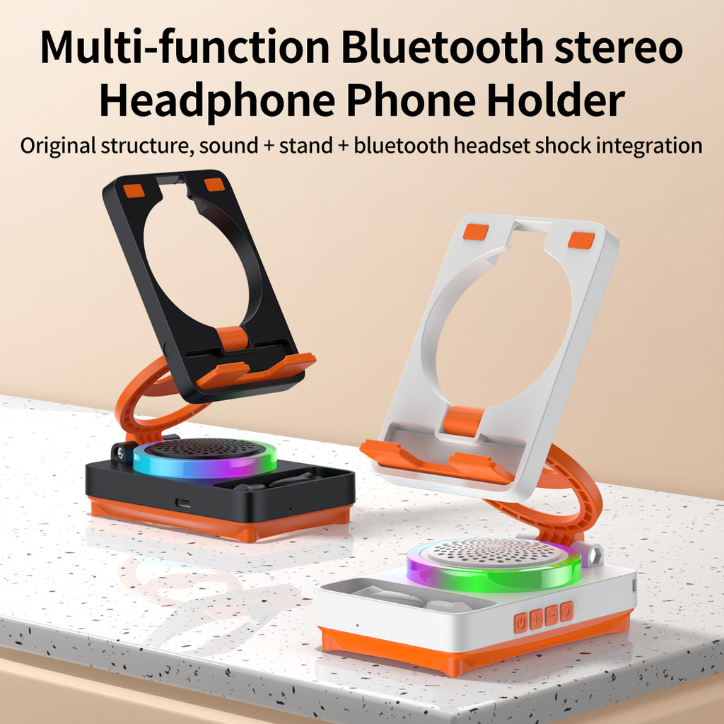3 in1 Portable Bluetooth Speaker Cell Phone Holder Stand Adjustable ...