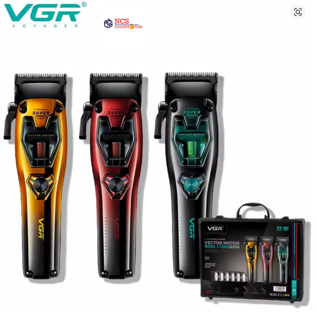 VGR V-668 Clipper Professional Trimmer Hair Cutting Machine Vector ...