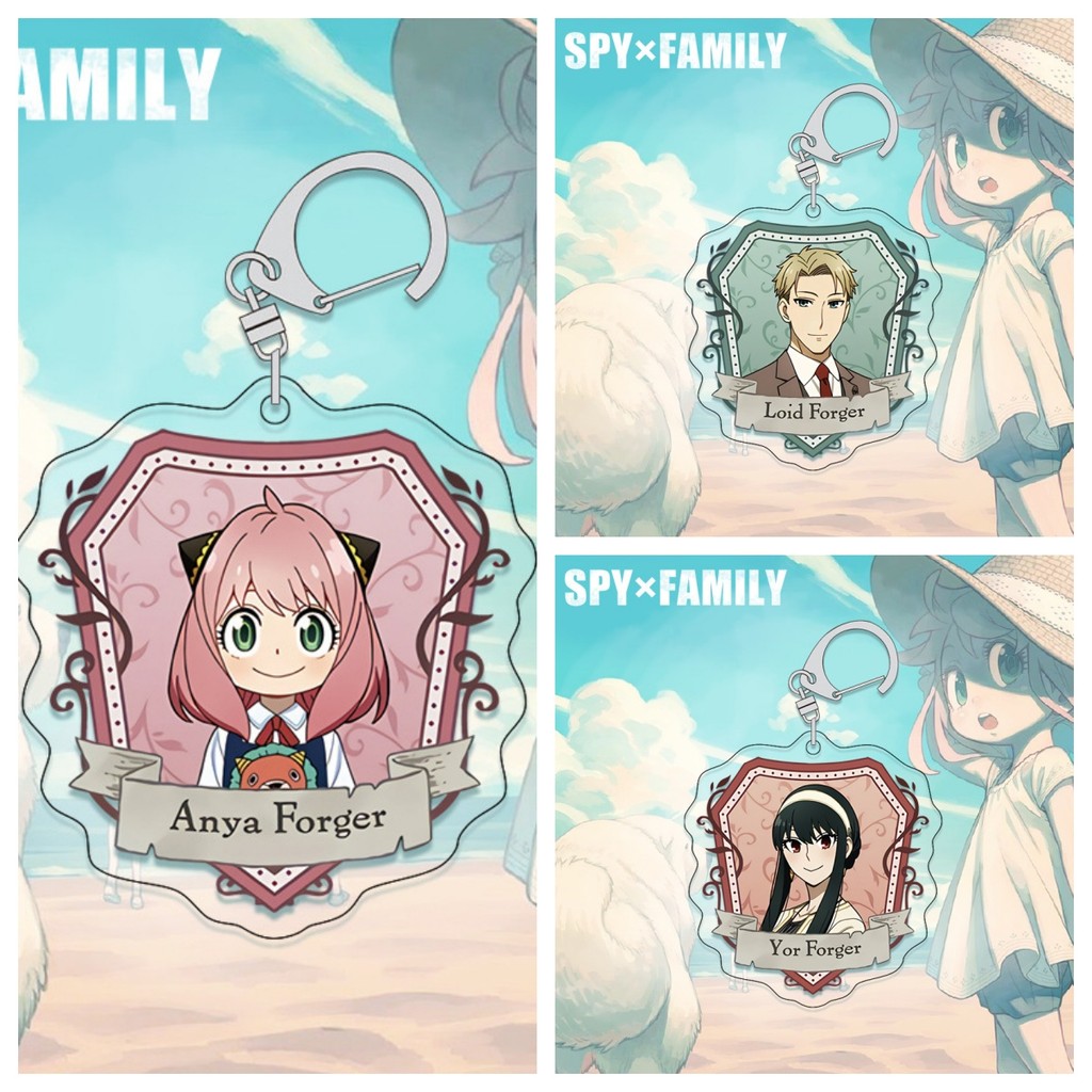 SPY×FAMILY Loid Forger Yor Anya Forger Anime Acrylic Pendant Keychain ...