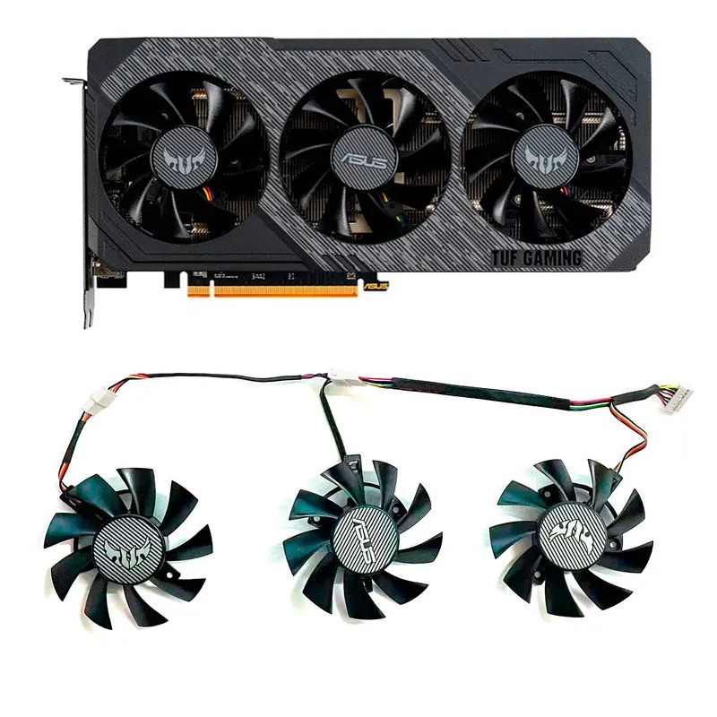 ASUS GTX 1660Ti 1660super RX 5700 XT TUF X3 OC Graphics Cooling Fan ...