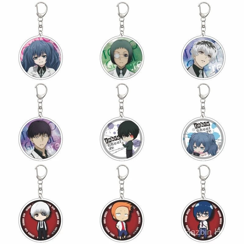 55MM Anime Tokyo Ghoul Keychain Kaneki Ken/Kamishiro Rize/Arima Kisho ...