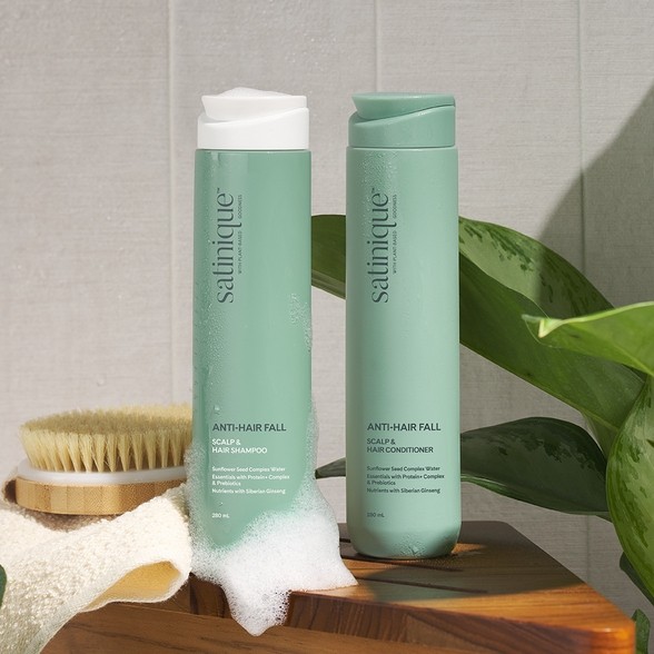 Satinique Anti-Hair Fall Shampoo & Conditioner - 280ml | Shopee Malaysia