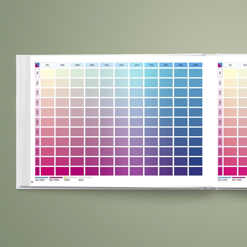 New CMYK Standard Design and Color Matching Color Score Four-Color ...