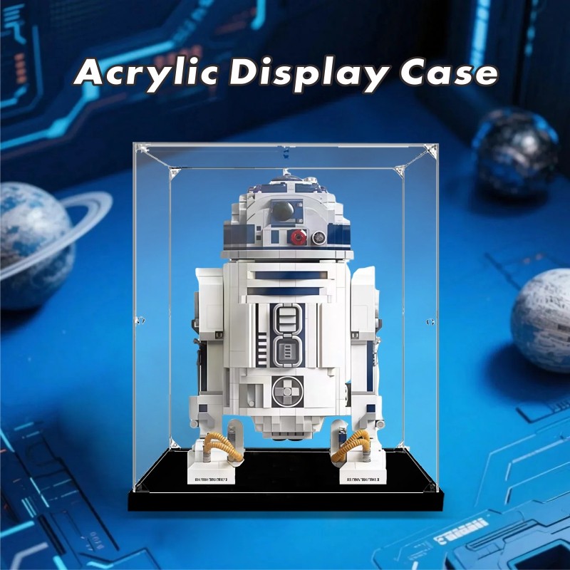 Lego Acrylic Display Box for 75308 R2D2 Droid Popmart Labubu Zimomo ...