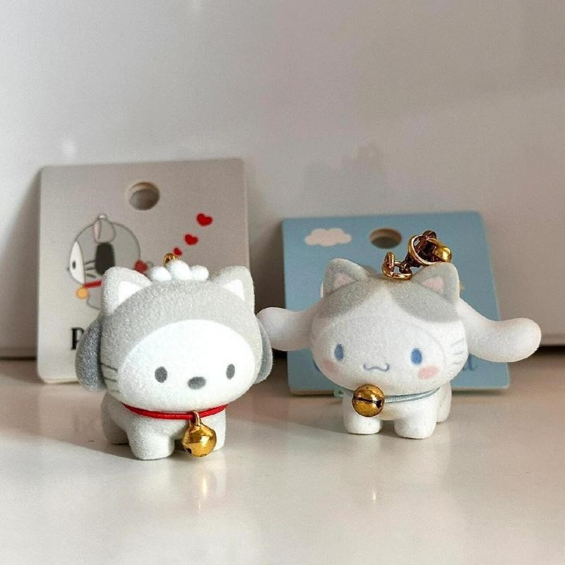 ThickRich Cartoon Sanrio Hello Kitty Kuromi Pochacco Flocked Pendant ...