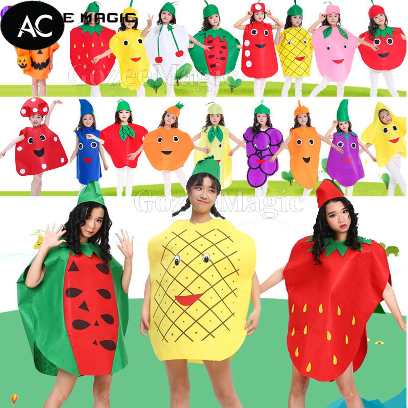 AC Adult&Kids halloweem Cosplay Costume Fruits and Vegetables Cartoon ...