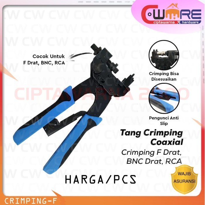 CCTV Connector Compression Crimping Tool RG6 Waterproof Crimping Tool F ...