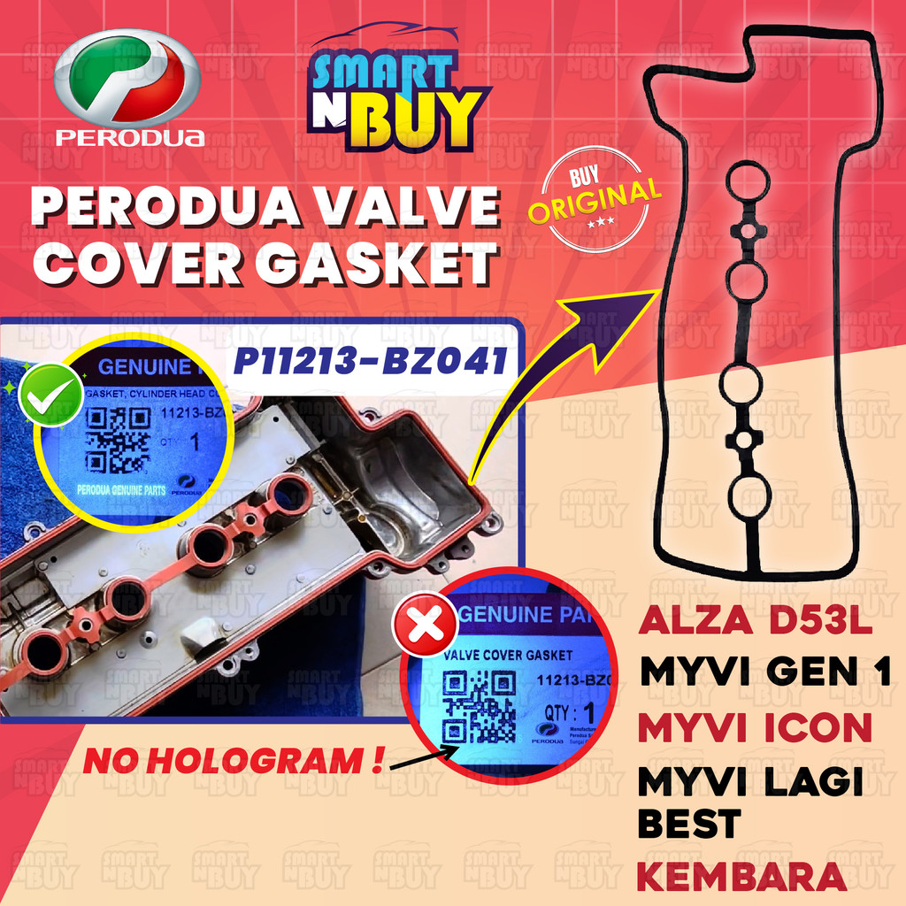 Perodua Original Valve Cover Gasket Myvi Lagi Best Myvi Gen1 1.3 Alza 1 ...