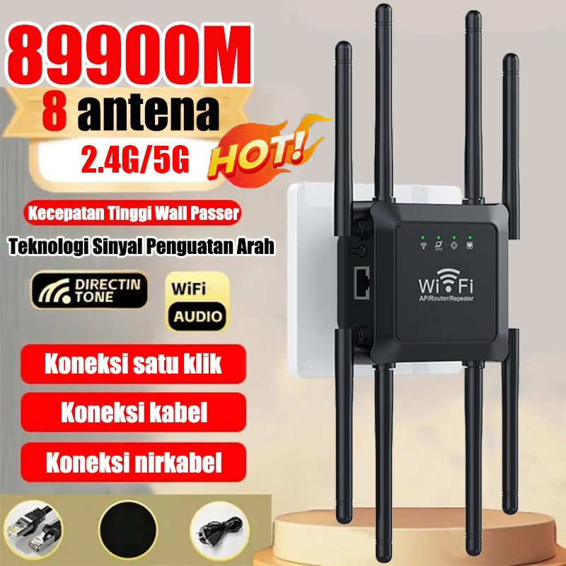 8 Antenna Extender Wifi 1200Mbps 2.4G And 5G WiFi Signal Extends ...