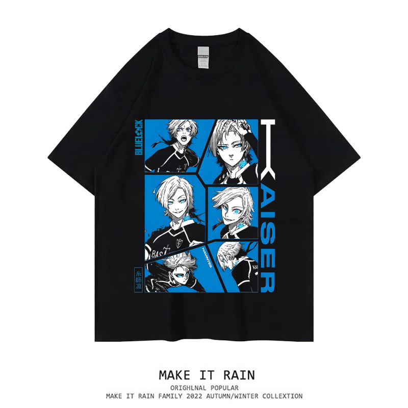 "Blue Lock" Kaiser Unisex Printed T - Shirt for Comic Conventions ...