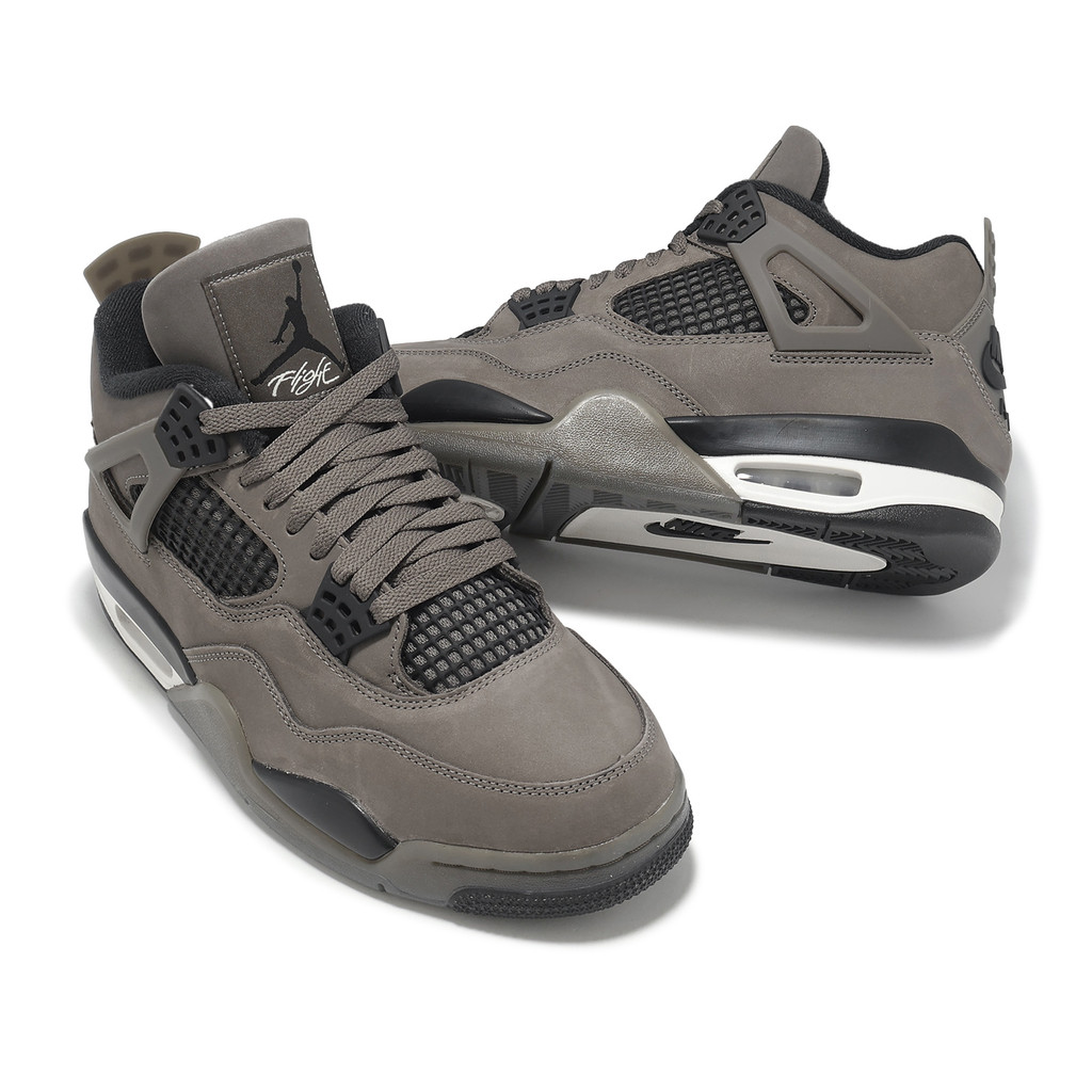 Nike Casual Shoes Air Jordan 4 Retro Men's Gray Black Cave Stone ACS ...