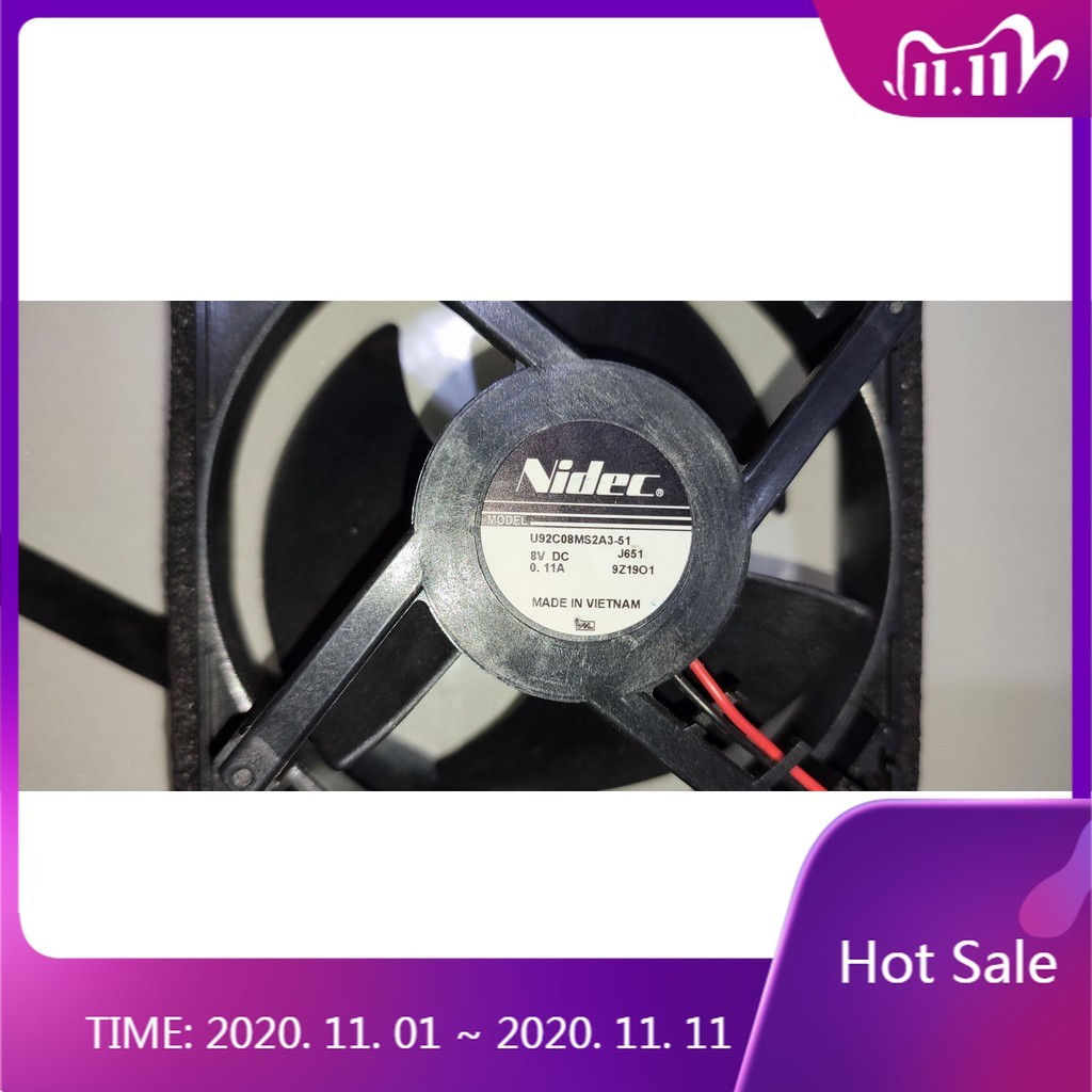 QX Evaporator Fan Motor 8v For Refrigerator Inverter NIDEC U92C08MS2A3 ...