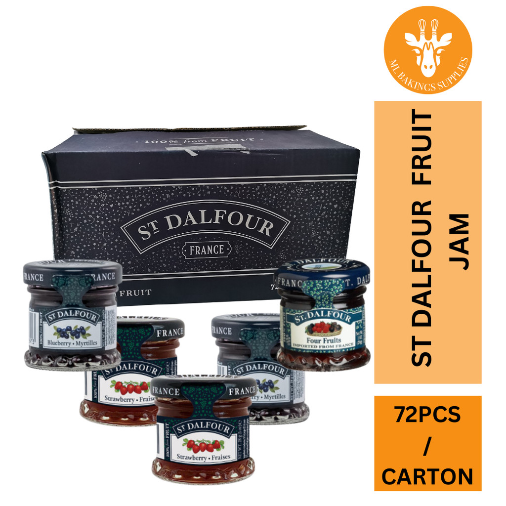 [READY STOCK] ST Dalfour Fruit Spread Mini Jar 1 Box / 72pcs | Shopee ...