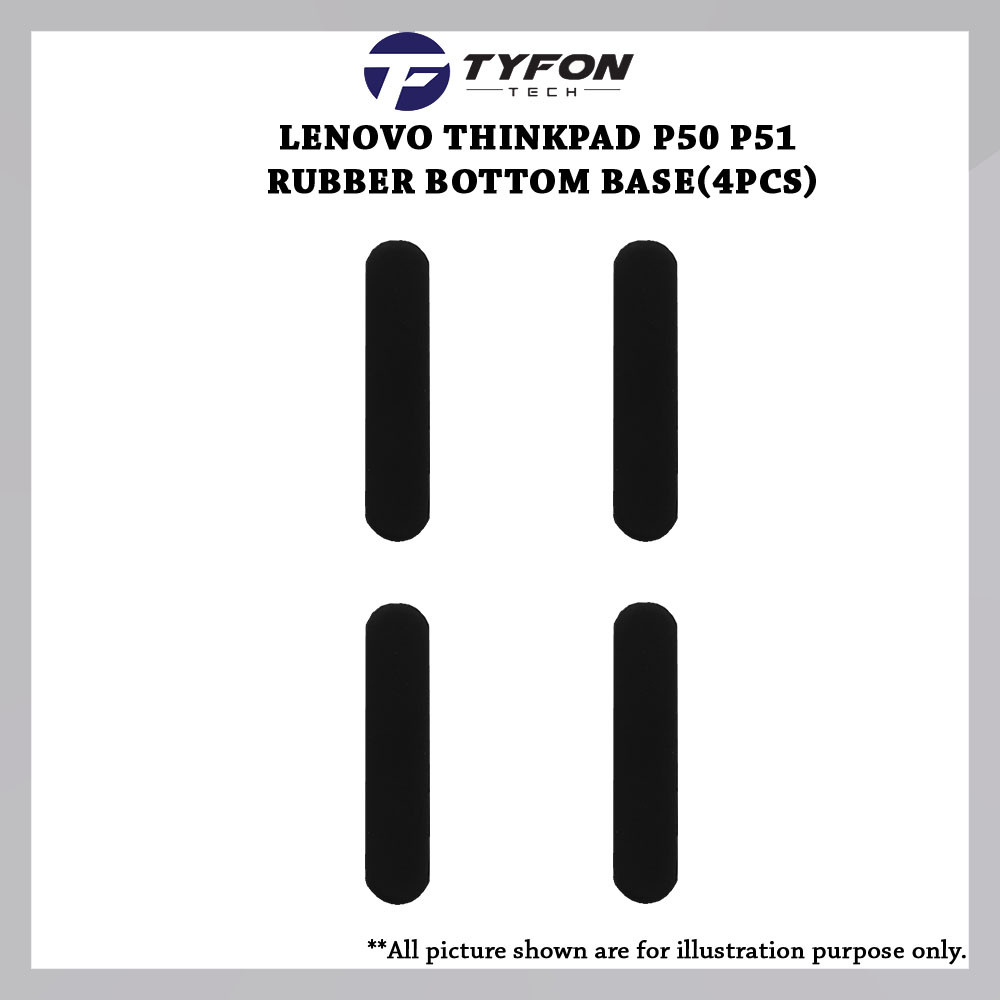 Lenovo Thinkpad P50 P51 P52 Laptop Replacement Rubber Foot Feet Bottom Base Cover (4pcs ...