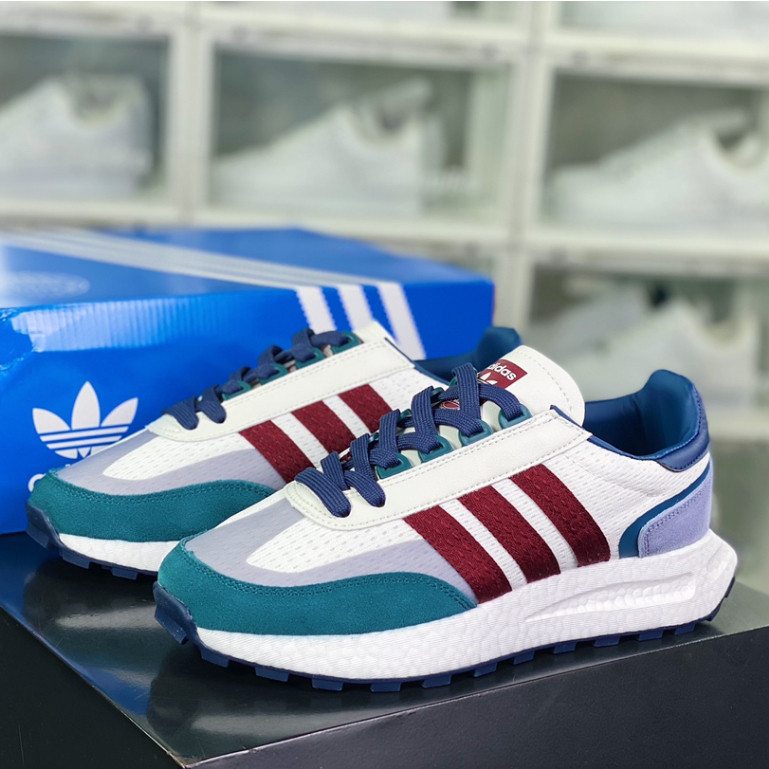 Adidas Retropy Boost E5 Dark Blue Red Green Retro Rubber Running Shoes ...