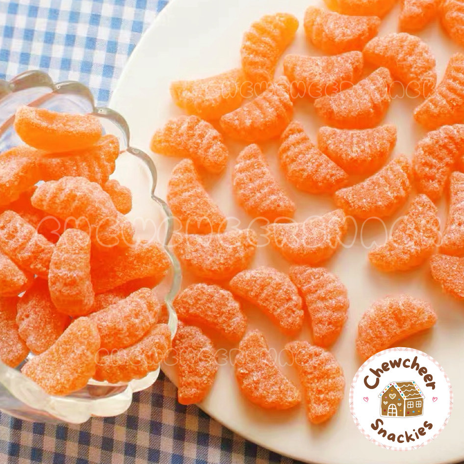 Jumbo Orange Chew Gummy Candy [HALAL] | Gula Sweet Candy Fruit Sour ...