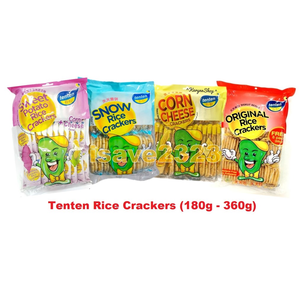[HALAL] Tenten Rice Cracker (180g - 360g) - Original / Snow / Corn ...