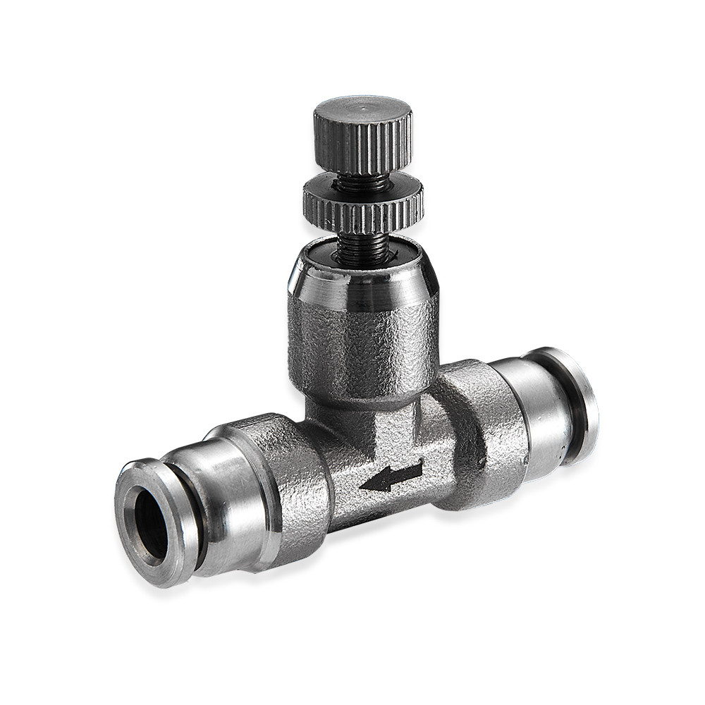 Hot Sale 304 Stainless Steel Pneumatic Pipe Throttle Valve PU Trachea ...