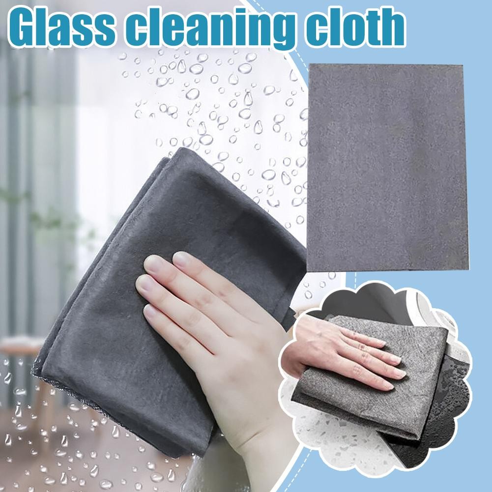 Magic Glass Cleaning Cloth Thick Clean Glass Mirror With Rag For ...