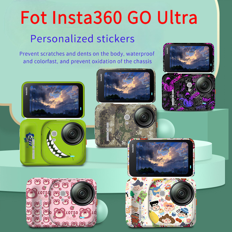 Insta360 GO Ultra Full Waterproof Sticker Accessories Color Changing ...