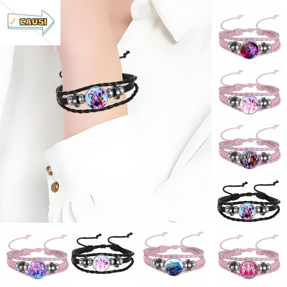 CAUSI KPop Demon Hunters Bracelets, Anime Derivative Peripheral Huntrix ...