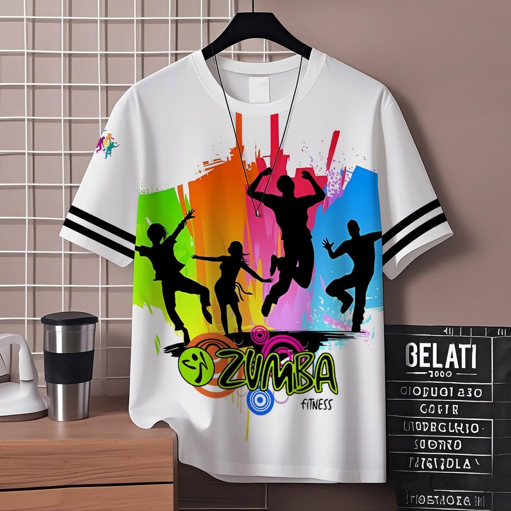 Men’s & Women’s Large Size Zumba Dance T-shirt - Breathable Quick-Dry ...