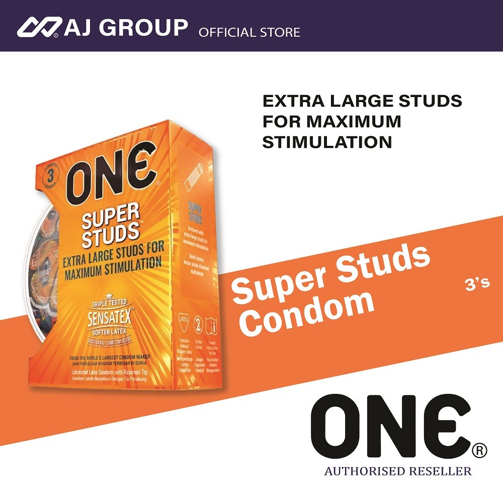 ONE Super Studs Condom (3's) | Shopee Malaysia