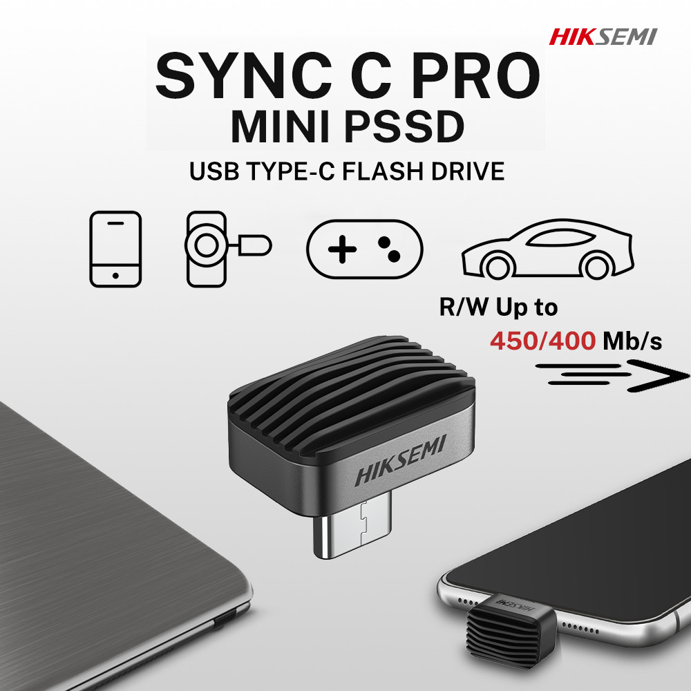 HIKSEMI SYNC C PRO Ultra Mini PSSD 128GB/256GB USB Type-C Portable ...