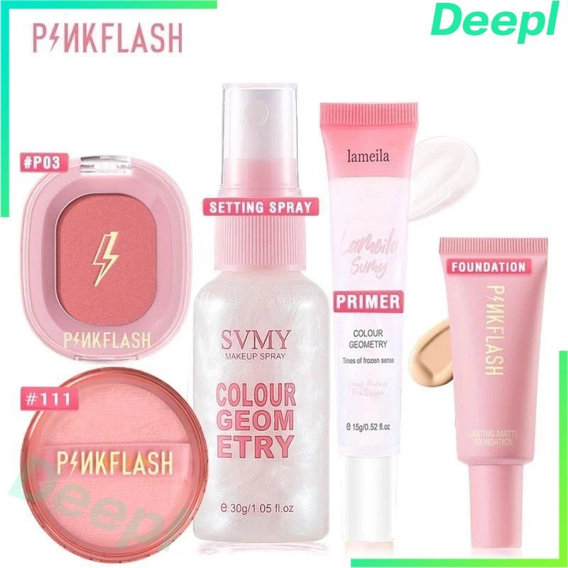 PINKFLASH Face Makeup Set Flawless Base Makeup Cosmetic Primer ...