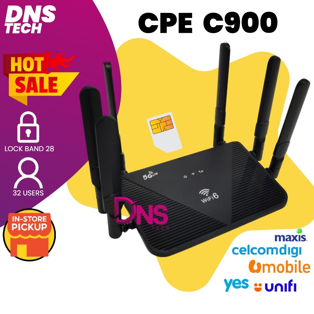 C900 Modem Unlimited Data Hotspot Wireless Router WiFi 4G All Operator ...