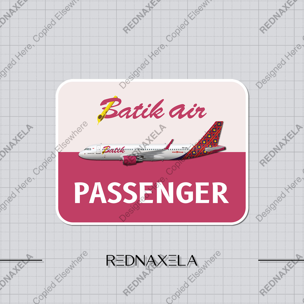 Batik Air Card Vinyl Sticker Passanger Model Sign Sticker | Shopee Malaysia