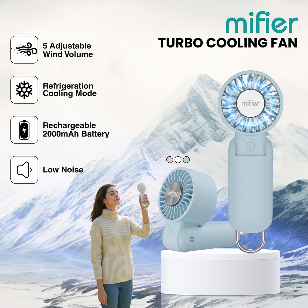 Mifier MF300 PRO High Speed Cooling mini Fan Cooling Sheet Rechargeable ...