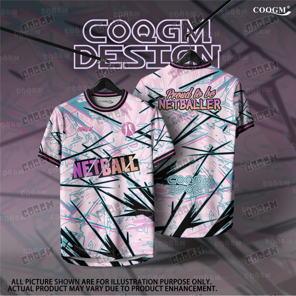 【Free Custom】COQGM Original - Full sublimation Netball Team Jersey ...