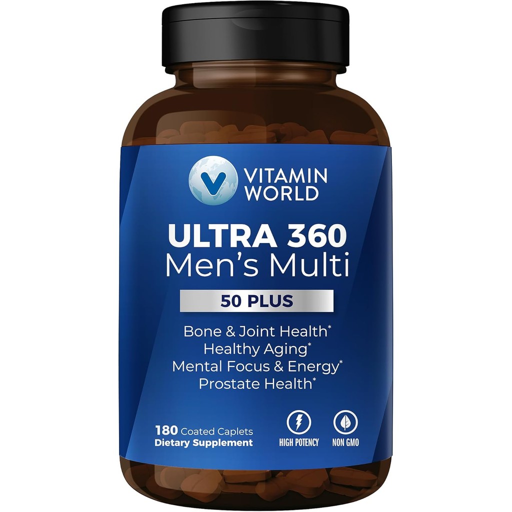 Vitamin World Ultra 360 Multivitamin for Men 50 Plus, Men's 50 ...