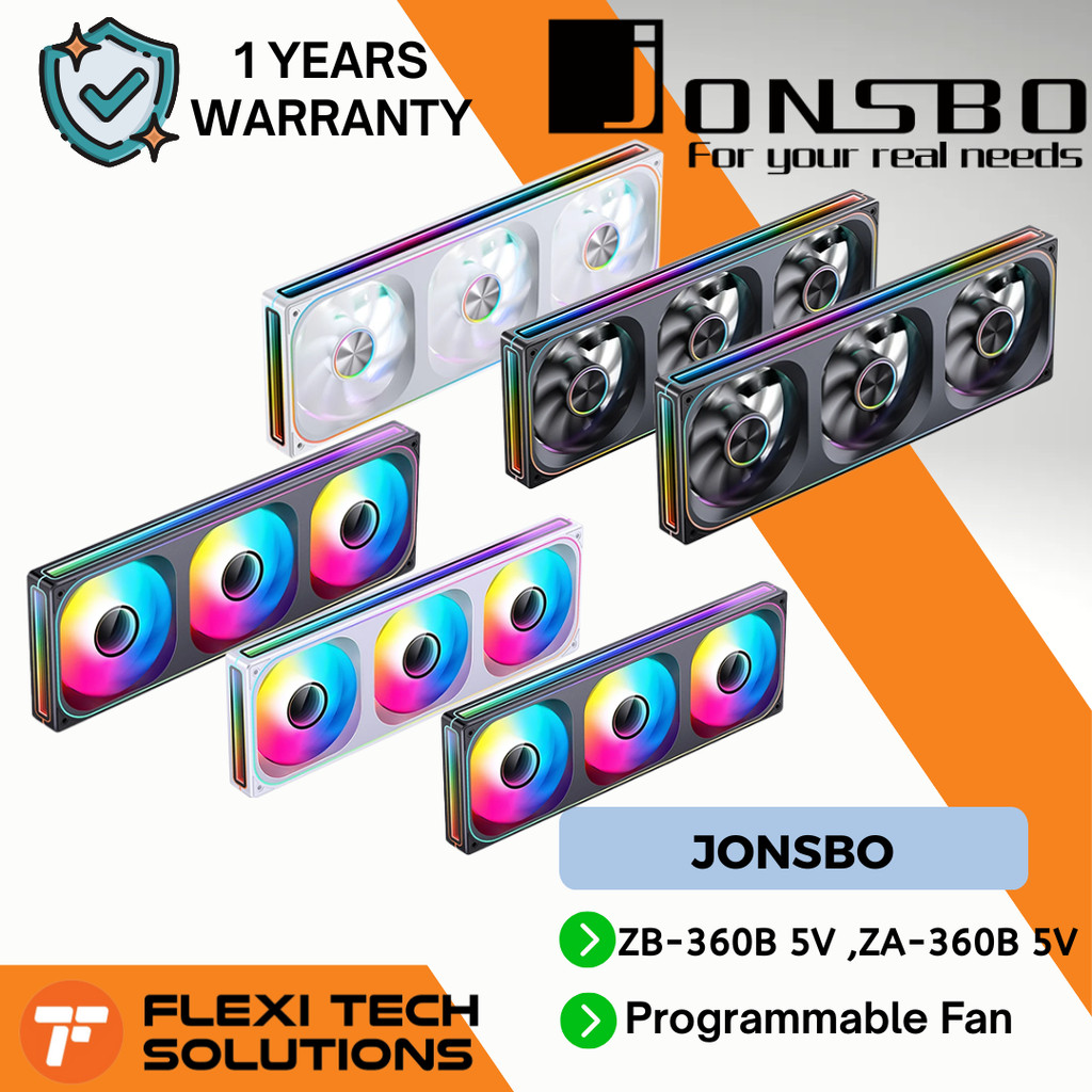 Jonsbo ZA-360BR/ZA-360B/ZA-360W/ZB-360B/ZB-360W/ZB-360BR 5V ARGB ...