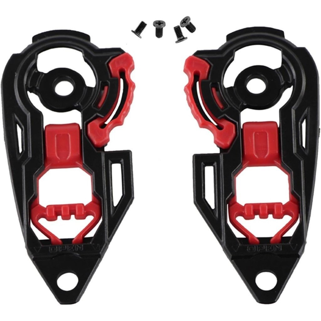 Helmet Shield Visor Gear Plate Set, 1 Pair Motorcycle Helmet Visor Base ...