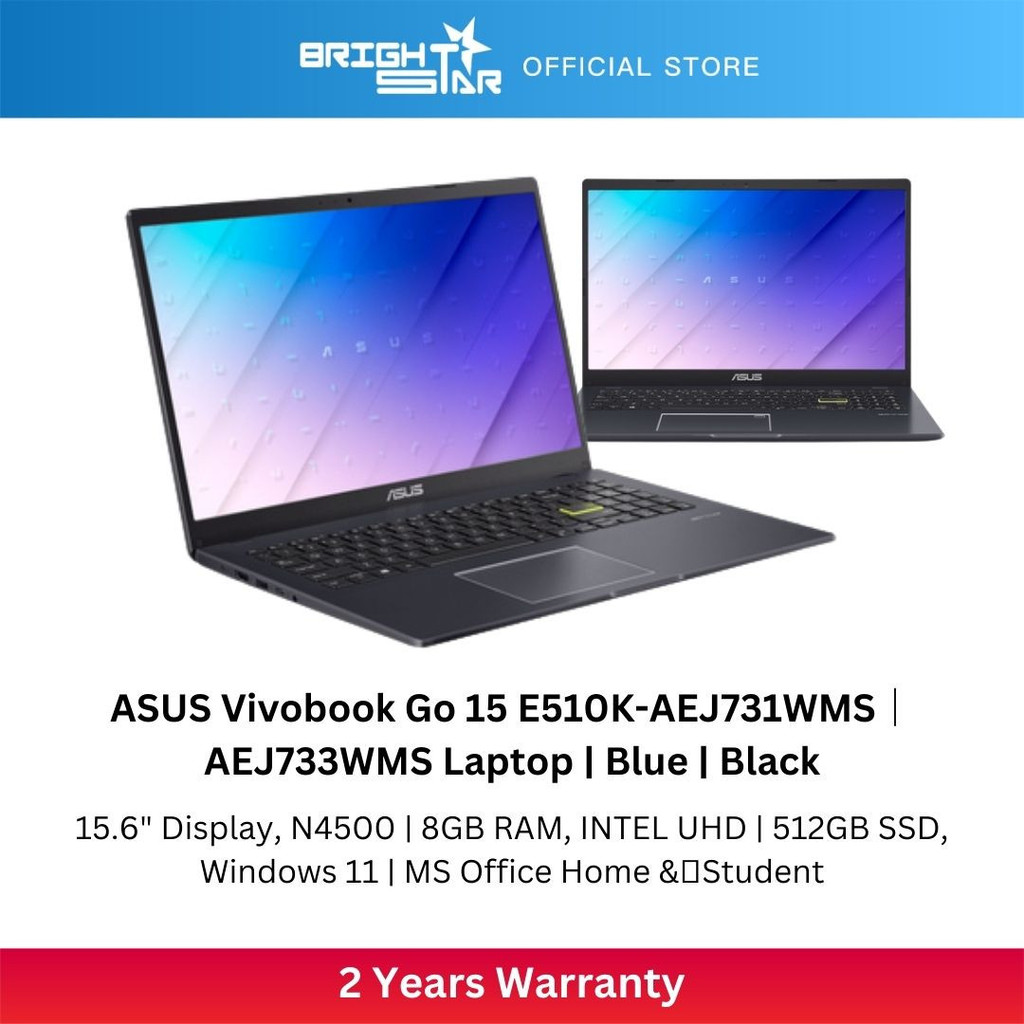 ASUS Vivobook Go 15 E510K-AEJ731WMS/AEJ733WMS Laptop - 15.6“ FHD/N4500 ...