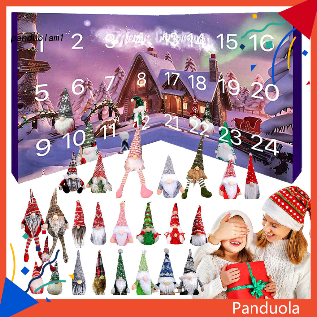 PANDU Festive Dwarf Advent Calendar Vibrant Gnome Figurines 2025 ...