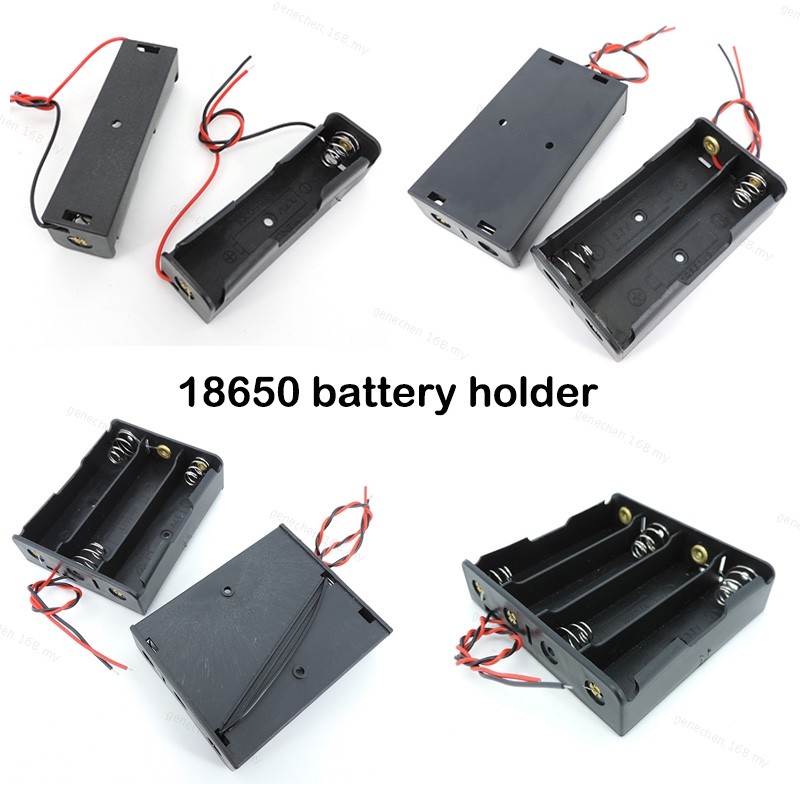 AA 18650 1.5v 3.7v Power Battery Storage Leads Case 1 2 3 4 Slots ports ...