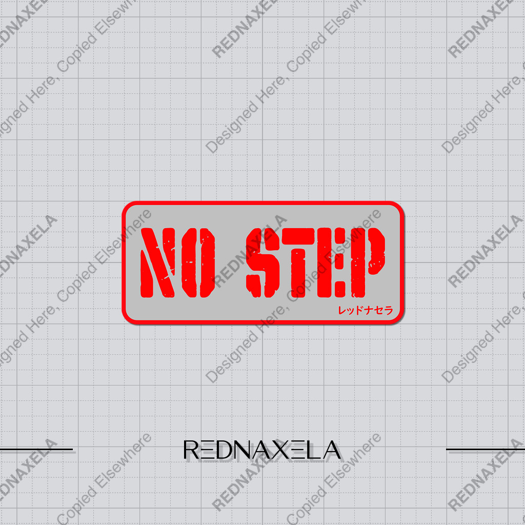 Vinyl Aircraft Sign No Step Sticker Suitcase Travel Sticker | Shopee ...