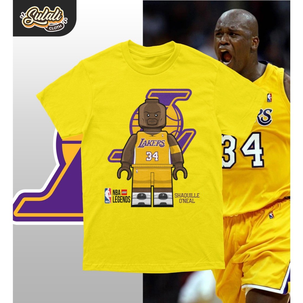 rouND Neck Summer Lego NBA l SHAQUILLE O'NEAL T-Shirt For Children ...