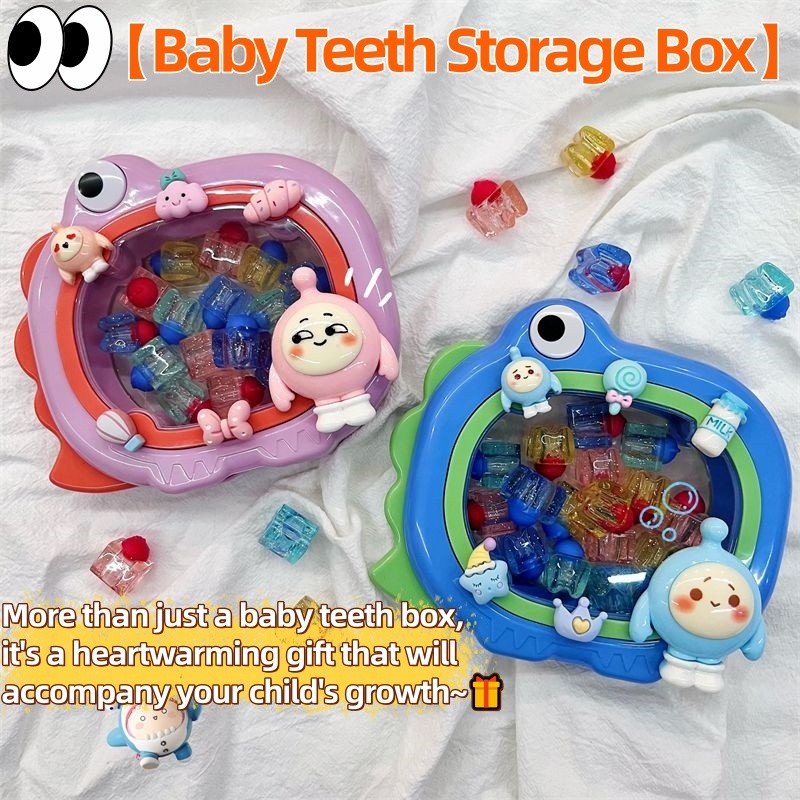 Cartoon Children's baby teeth storage box Tooth collection box for the ...