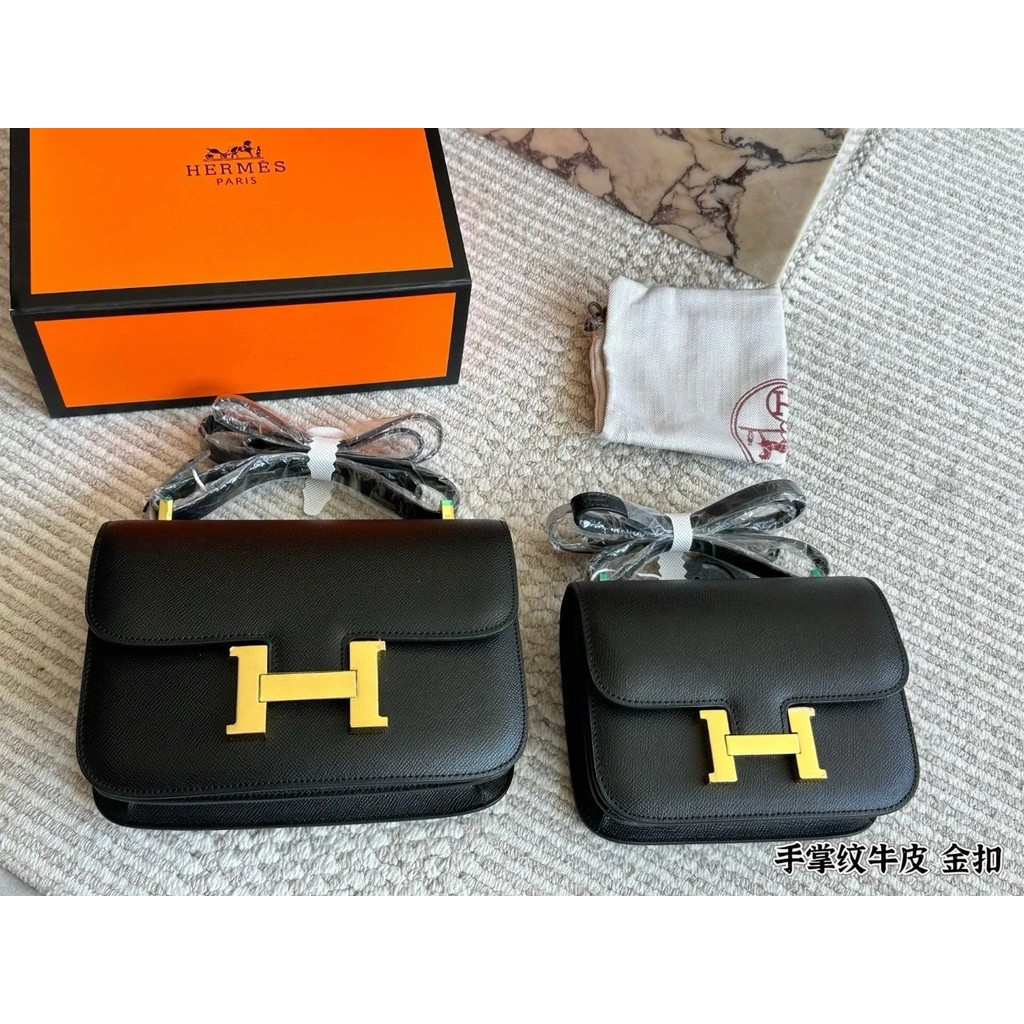 HERMES HERMES HERMES Female Bag Classic Constance Mini 19 Gold Buckle ...