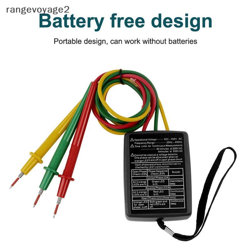 [rangevoyage2] 3 Phase Alternating Current Phase Meter Phase Detector ...