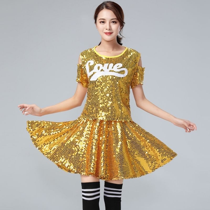 Square Dance Costume for Adult Women - Off-Shoulder Short Skirt Outfit ...