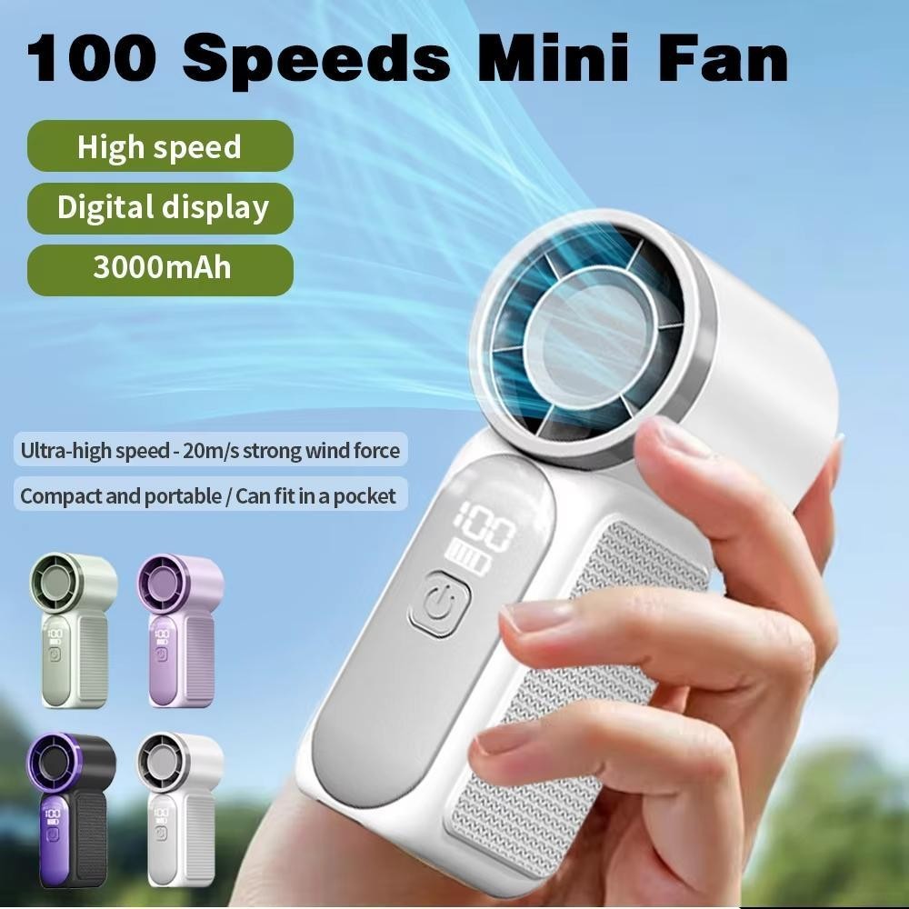 NEW 199 Speeds MINI Portable MiniHandheld Fan USB Rechargeable Mini ...