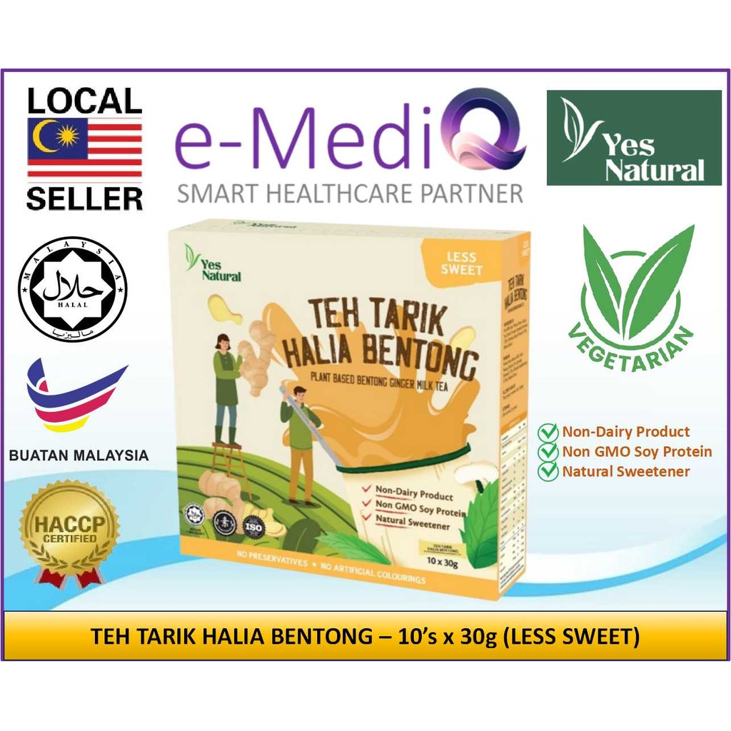 Yes Natural Teh Tarik Halia Bentong [Halal] Less Sweet Bentong Ginger ...