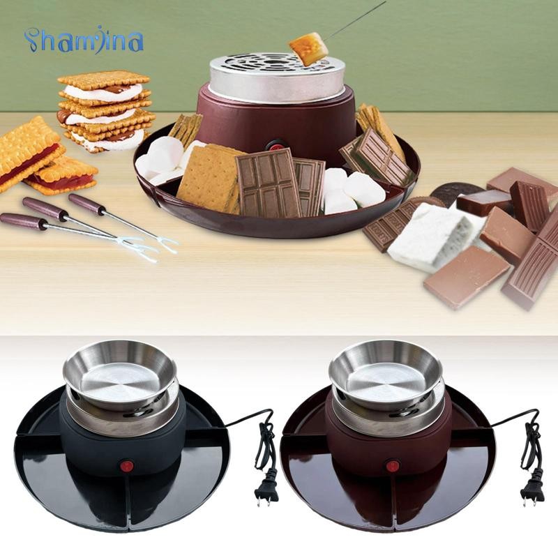 Shamjina Electric S'mores Maker, Chocolate Melting Pot, Flameless S ...