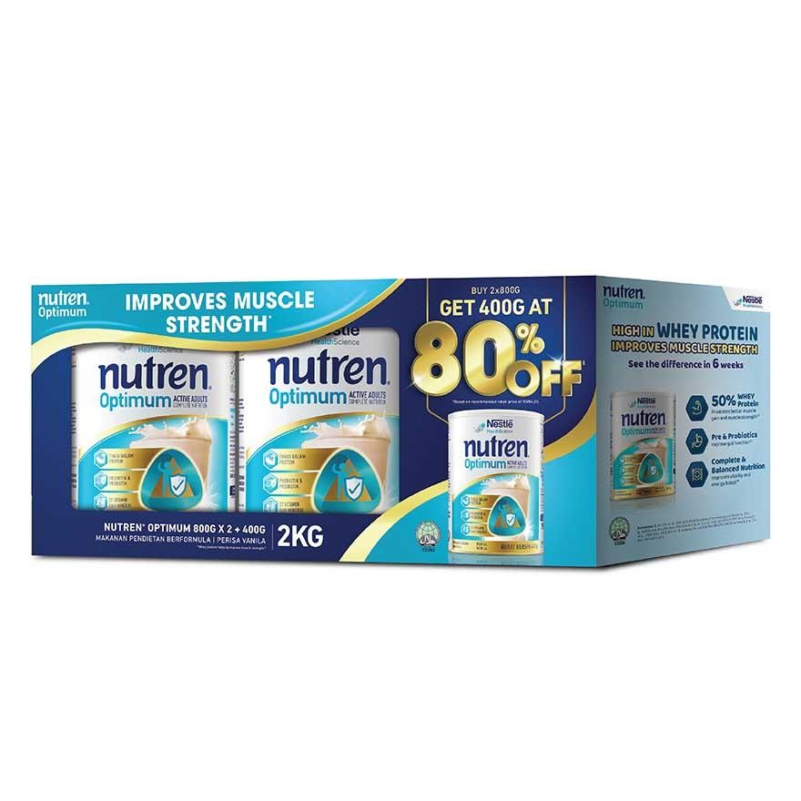 NESTLE NUTREN Optimum Vanilla Jumbo Pack 2kg | Shopee Malaysia