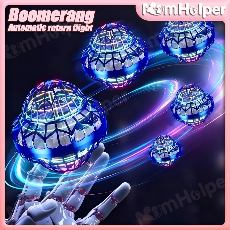 Flying Orb Flying Ball Toys 360° Rotating Drone UFO Boomerang Spinner ...